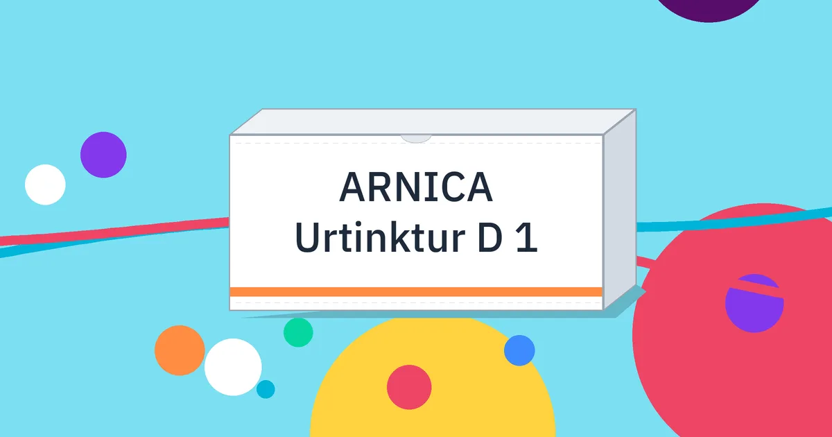 Symbolbild: Packung mit der Aufschrift ARNICA Urtinktur D 1 (PZN 02126917) – Verfügbarkeit und Bezug in Apotheken in Frankfurt am Main