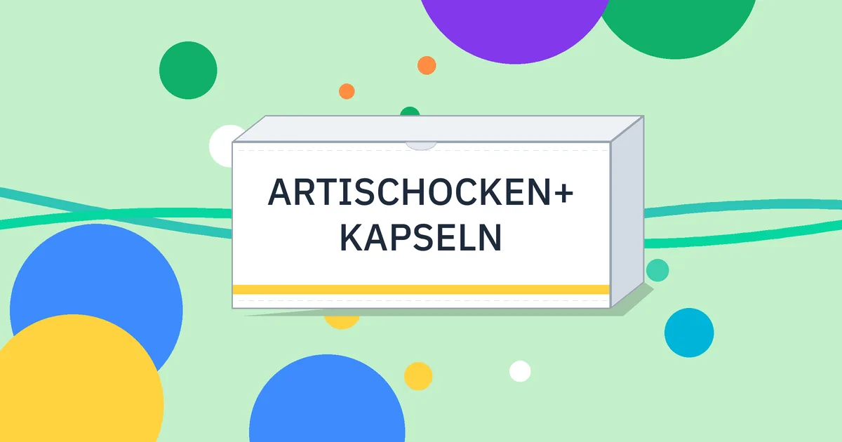 Symbolbild: Packung mit der Aufschrift ARTISCHOCKEN+ KAPSELN (PZN 17425726) – Verfügbarkeit und Bezug in Apotheken in Frankfurt am Main