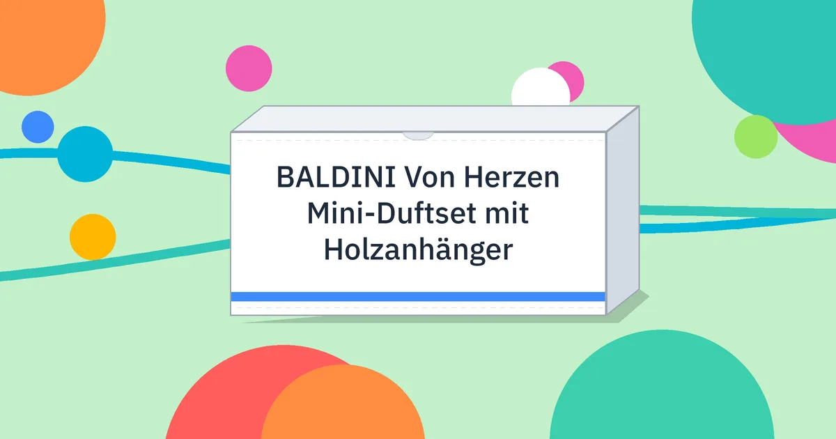 Symbolbild: Packung mit der Aufschrift BALDINI Von Herzen Mini-Duftset mit Holzanhänger (PZN 18446481) – Verfügbarkeit und Bezug in Apotheken in Frankfurt am Main