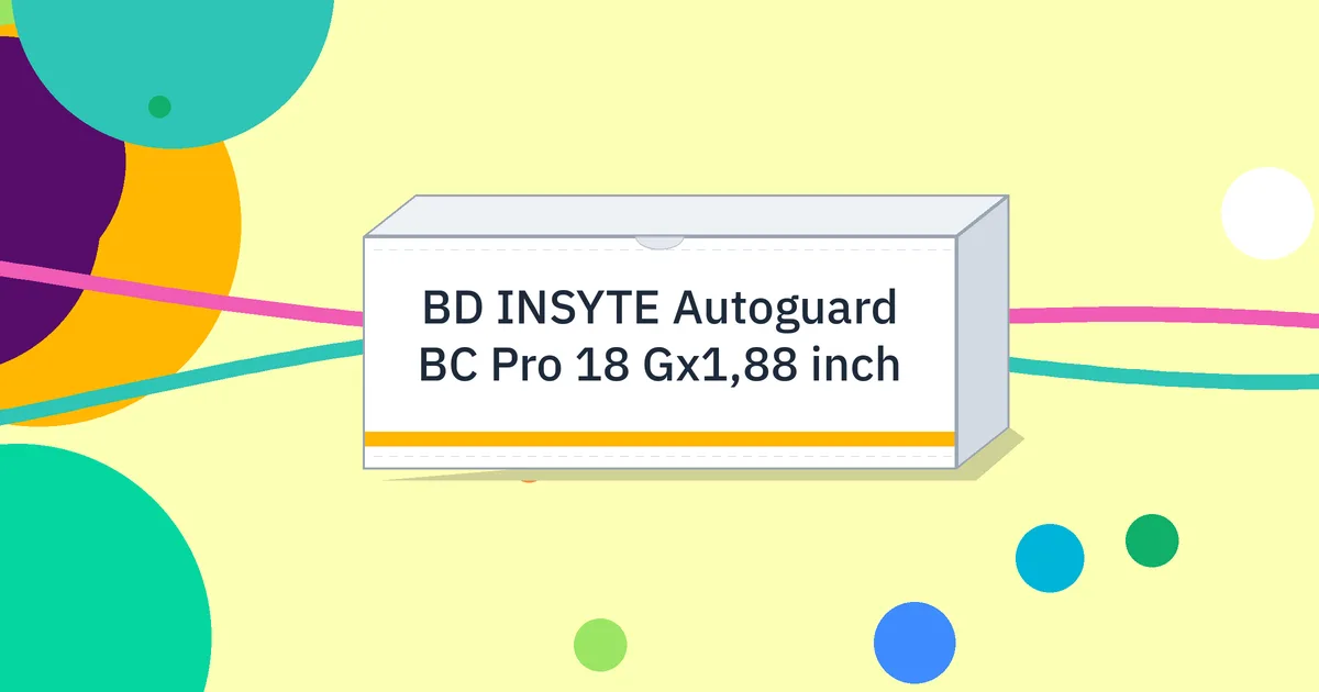Symbolbild: Packung mit der Aufschrift BD INSYTE Autoguard BC Pro 18 Gx1,88 inch (PZN 17517842) – Verfügbarkeit und Bezug in Apotheken in Frankfurt am Main