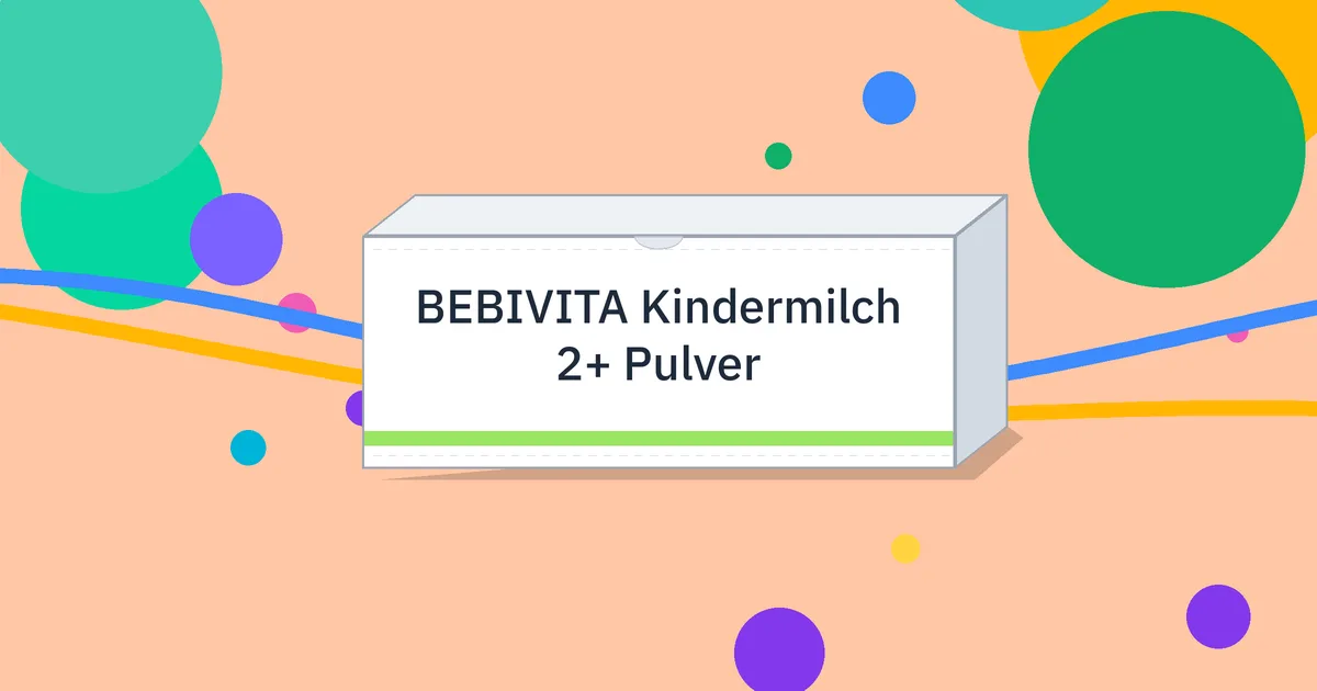 Symbolbild: Packung mit der Aufschrift BEBIVITA Kindermilch 2+ Pulver (PZN 09096243) – Verfügbarkeit und Bezug in Apotheken in Frankfurt am Main