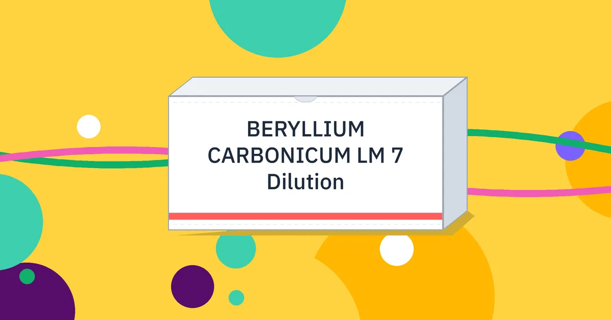 Symbolbild: Packung mit der Aufschrift BERYLLIUM CARBONICUM LM 7 Dilution (PZN 13384019) – Verfügbarkeit und Bezug in Apotheken in Frankfurt am Main