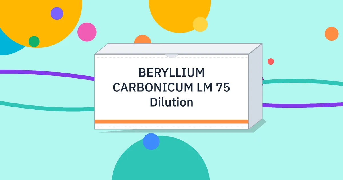 Symbolbild: Packung mit der Aufschrift BERYLLIUM CARBONICUM LM 75 Dilution (PZN 13384605) – Verfügbarkeit und Bezug in Apotheken in Frankfurt am Main
