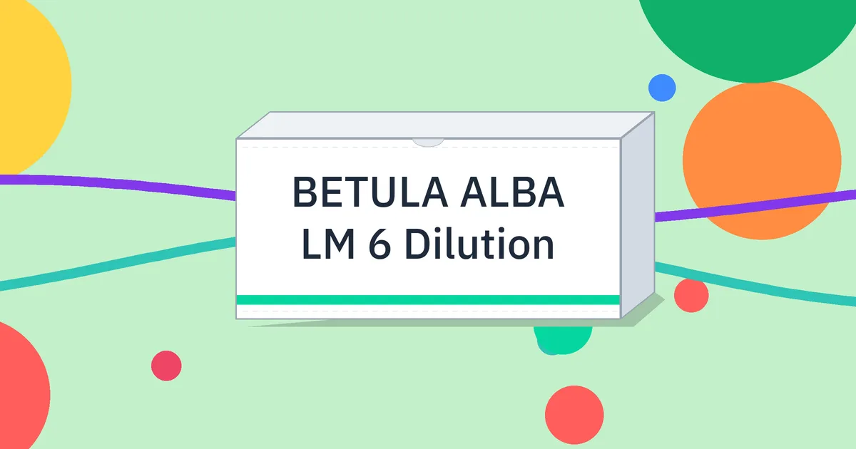 Symbolbild: Packung mit der Aufschrift BETULA ALBA LM 6 Dilution (PZN 12793738) – Verfügbarkeit und Bezug in Apotheken in Frankfurt am Main