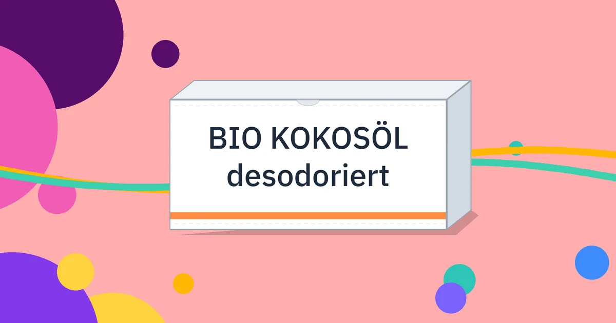 Symbolbild: Packung mit der Aufschrift BIO KOKOSÖL desodoriert (PZN 13512894) – Verfügbarkeit und Bezug in Apotheken in Frankfurt am Main