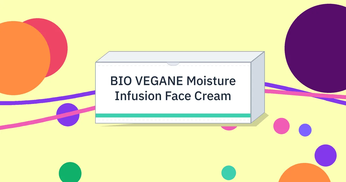 Symbolbild: Packung mit der Aufschrift BIO VEGANE Moisture Infusion Face Cream (PZN 20054392) – Verfügbarkeit und Bezug in Apotheken in Frankfurt am Main