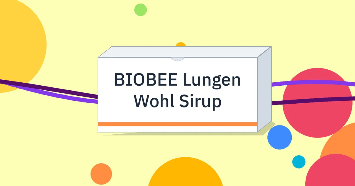 Symbolbild: Packung mit der Aufschrift BIOBEE Lungen Wohl Sirup (PZN 12543579) – Verfügbarkeit und Bezug in Apotheken in Frankfurt am Main