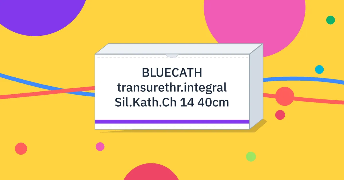 Symbolbild: Packung mit der Aufschrift BLUECATH transurethr.integral Sil.Kath.Ch 14 40cm (PZN 11850888) – Verfügbarkeit und Bezug in Apotheken in Frankfurt am Main