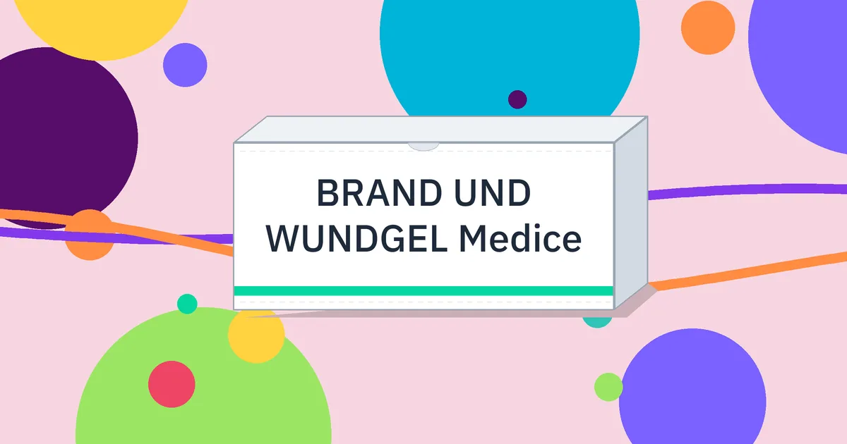 Symbolbild: Packung mit der Aufschrift BRAND UND WUNDGEL Medice (PZN 03839631) – Verfügbarkeit und Bezug in Apotheken in Frankfurt am Main
