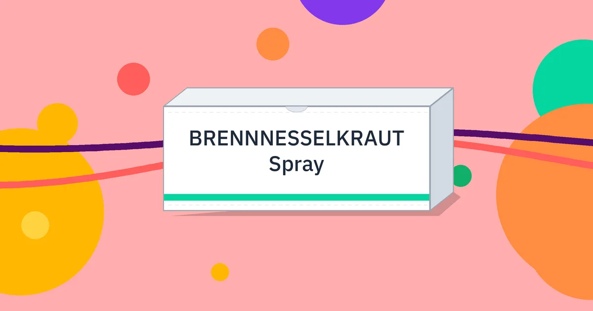 Symbolbild: Packung mit der Aufschrift BRENNNESSELKRAUT Spray (PZN 19418512) – Verfügbarkeit und Bezug in Apotheken in Frankfurt am Main