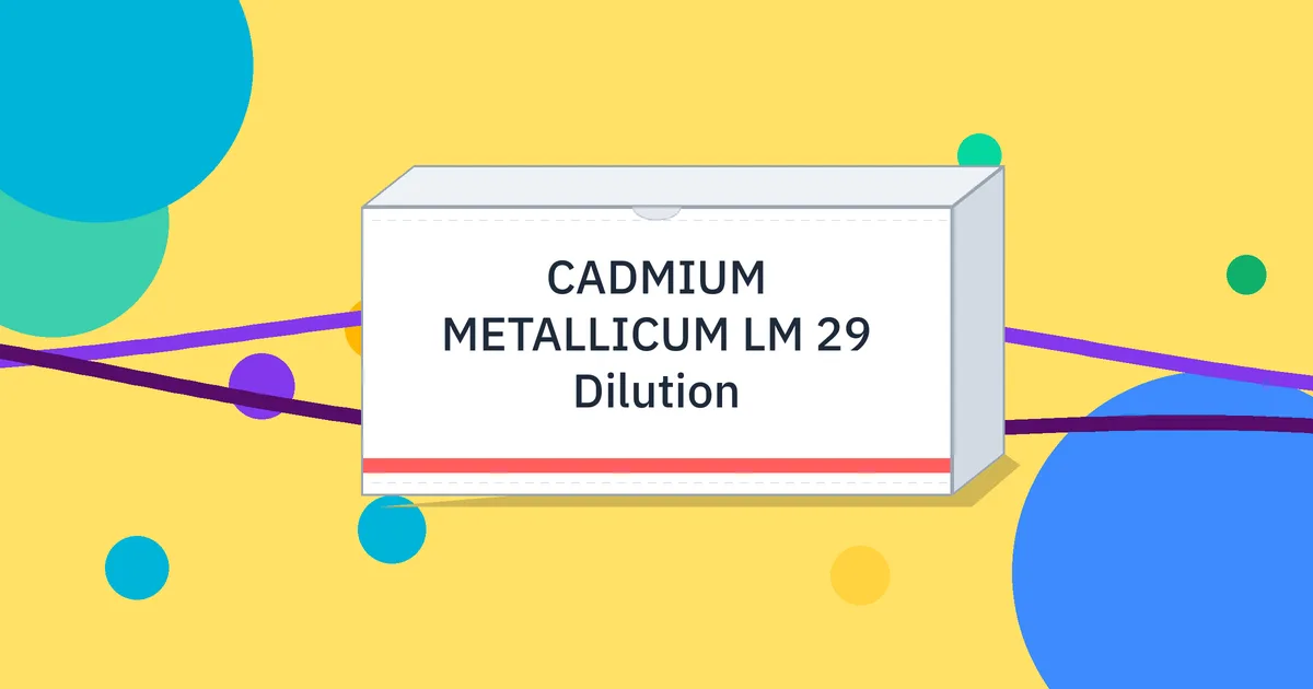 Symbolbild: Packung mit der Aufschrift CADMIUM METALLICUM LM 29 Dilution (PZN 13400592) – Verfügbarkeit und Bezug in Apotheken in Frankfurt am Main