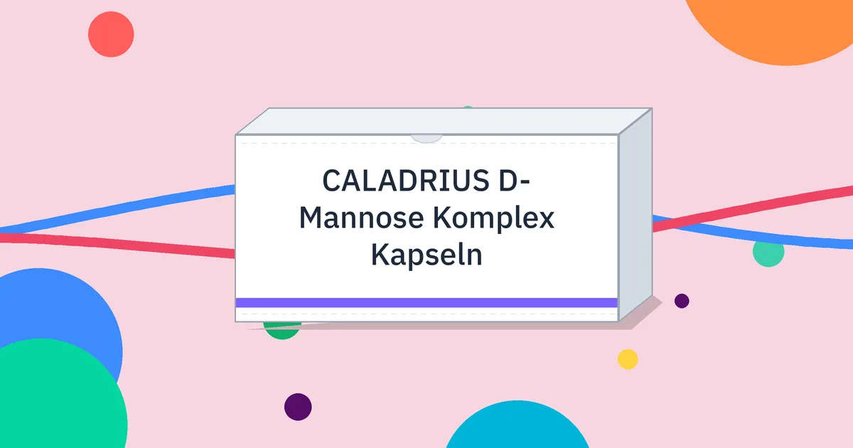 Symbolbild: Packung mit der Aufschrift CALADRIUS D-Mannose Komplex Kapseln (PZN 18270438) – Verfügbarkeit und Bezug in Apotheken in Frankfurt am Main