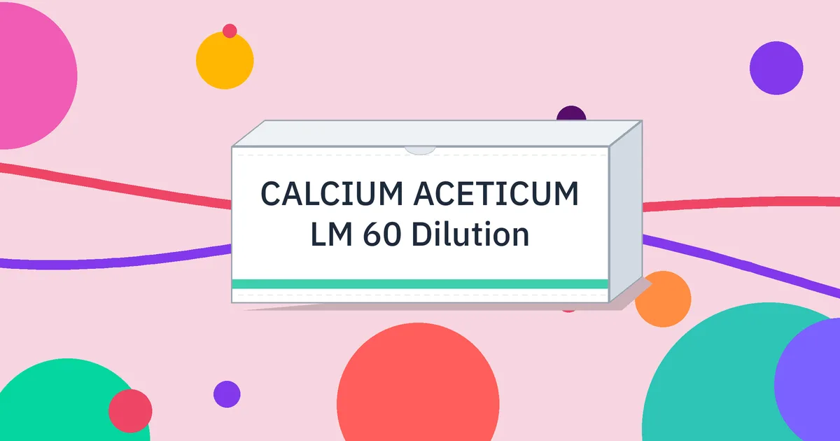 Symbolbild: Packung mit der Aufschrift CALCIUM ACETICUM LM 60 Dilution (PZN 13406086) – Verfügbarkeit und Bezug in Apotheken in Frankfurt am Main