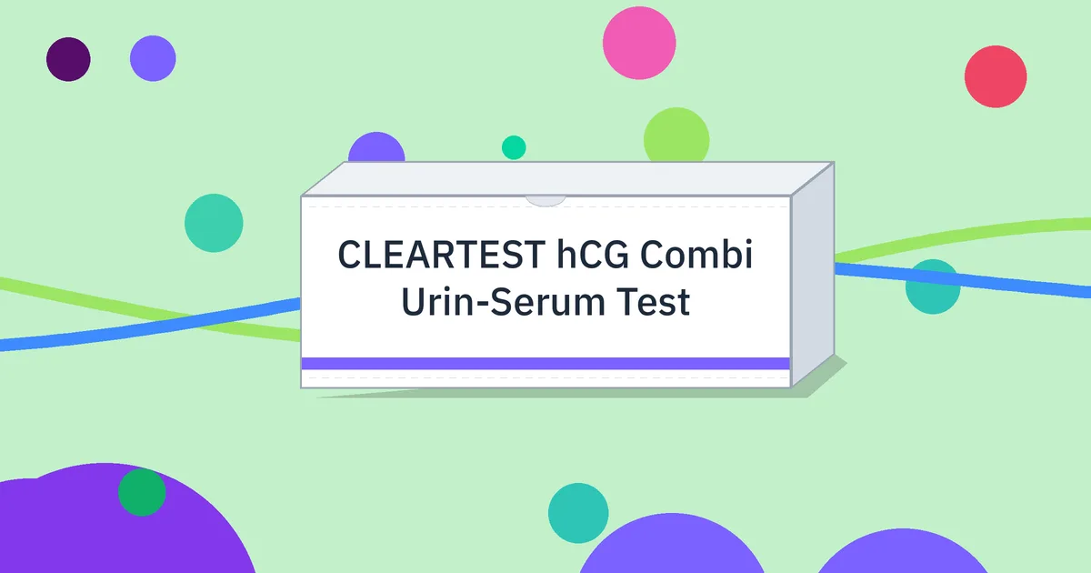 Symbolbild: Packung mit der Aufschrift CLEARTEST hCG Combi Urin-Serum Test (PZN 19517266) – Verfügbarkeit und Bezug in Apotheken in Frankfurt am Main