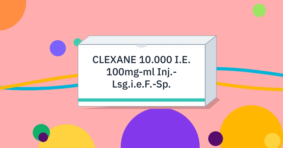 Symbolbild: Packung mit der Aufschrift CLEXANE 10.000 I.E. 100mg-ml Inj.-Lsg.i.e.F.-Sp. (PZN 13827600) – Verfügbarkeit und Bezug in Apotheken in Frankfurt am Main