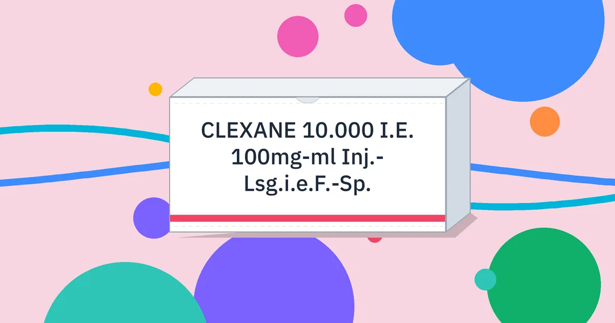 Symbolbild: Packung mit der Aufschrift CLEXANE 10.000 I.E. 100mg-ml Inj.-Lsg.i.e.F.-Sp. (PZN 16708899) – Verfügbarkeit und Bezug in Apotheken in Frankfurt am Main