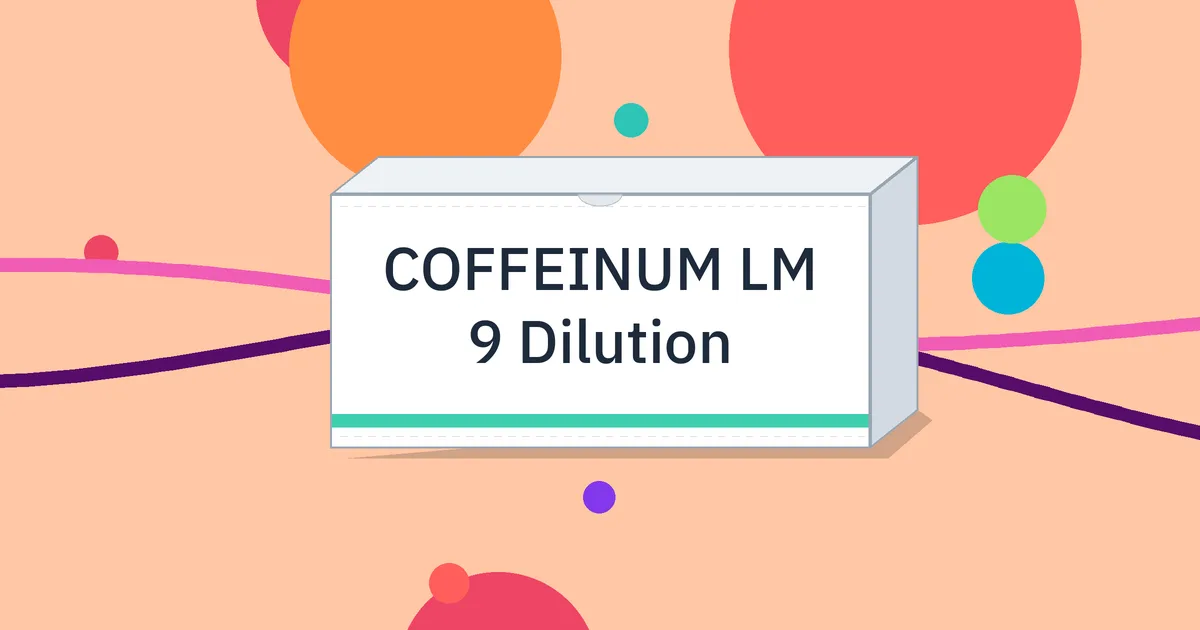 Symbolbild: Packung mit der Aufschrift COFFEINUM LM 9 Dilution (PZN 12831723) – Verfügbarkeit und Bezug in Apotheken in Frankfurt am Main