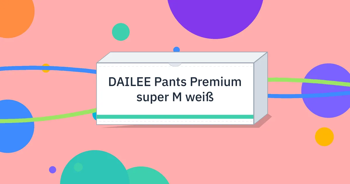 Symbolbild: Packung mit der Aufschrift DAILEE Pants Premium super M weiß (PZN 18114566) – Verfügbarkeit und Bezug in Apotheken in Frankfurt am Main