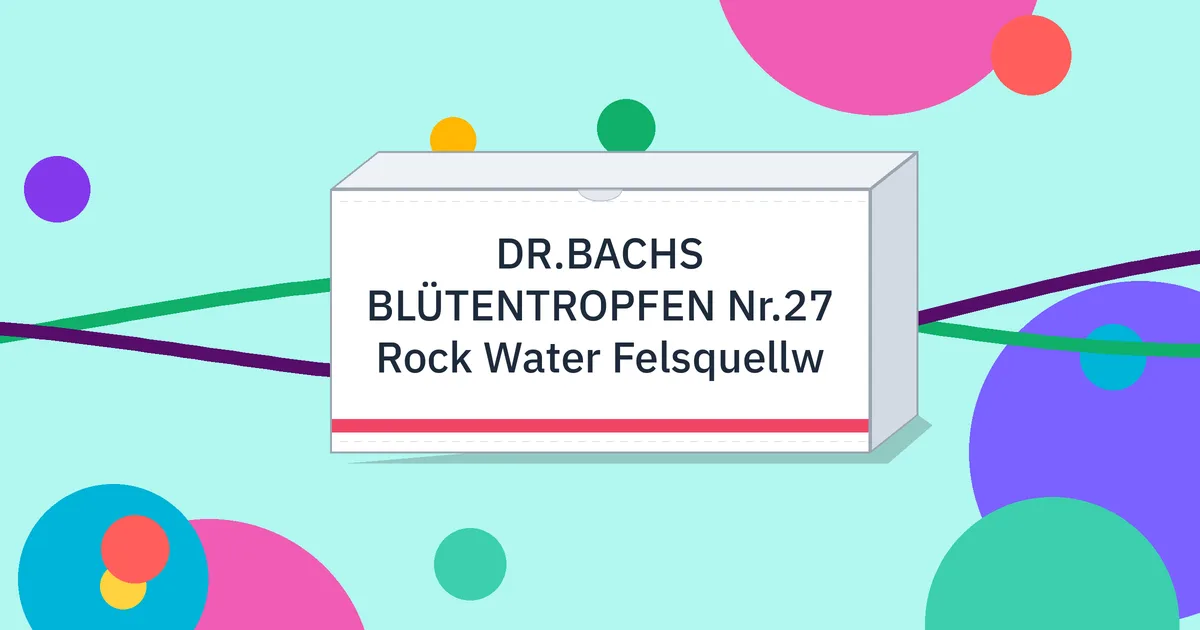 Symbolbild: Packung mit der Aufschrift DR.BACHS BLÜTENTROPFEN Nr.27 Rock Water Felsquellw (PZN 17193606) – Verfügbarkeit und Bezug in Apotheken in Frankfurt am Main