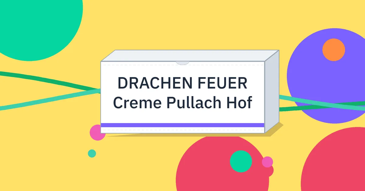 Symbolbild: Packung mit der Aufschrift DRACHEN FEUER Creme Pullach Hof (PZN 17947241) – Verfügbarkeit und Bezug in Apotheken in Frankfurt am Main