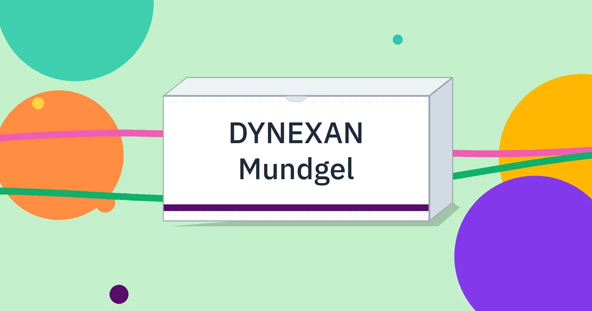Symbolbild: Packung mit der Aufschrift DYNEXAN Mundgel (PZN 01662915) – Verfügbarkeit und Bezug in Apotheken in Frankfurt am Main