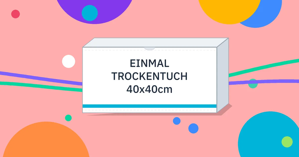 Symbolbild: Packung mit der Aufschrift EINMAL TROCKENTUCH 40x40cm (PZN 09296976) – Verfügbarkeit und Bezug in Apotheken in Frankfurt am Main