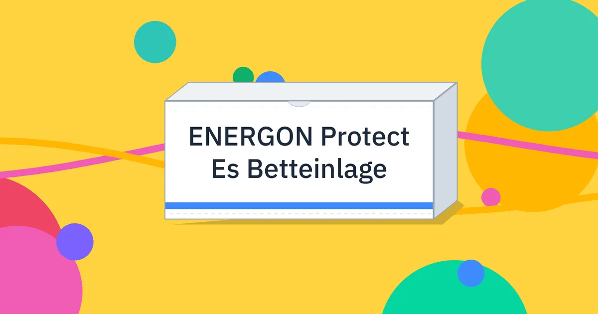 Symbolbild: Packung mit der Aufschrift ENERGON Protect Es Betteinlage (PZN 05456130) – Verfügbarkeit und Bezug in Apotheken in Frankfurt am Main