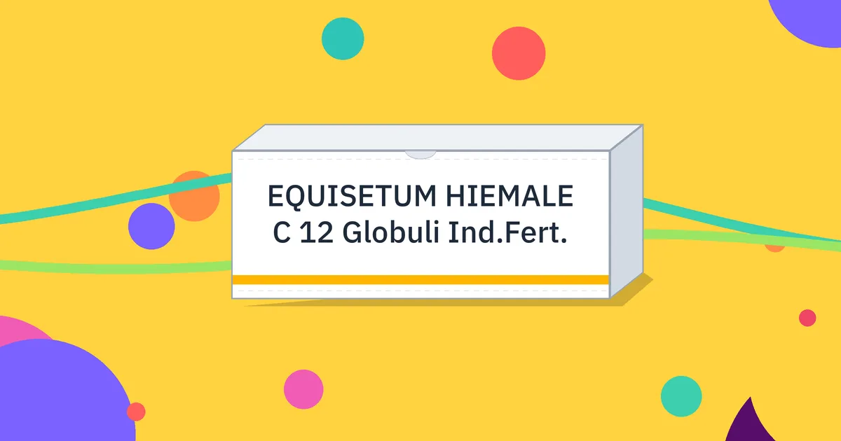 Symbolbild: Packung mit der Aufschrift EQUISETUM HIEMALE C 12 Globuli Ind.Fert. (PZN 17678835) – Verfügbarkeit und Bezug in Apotheken in Frankfurt am Main