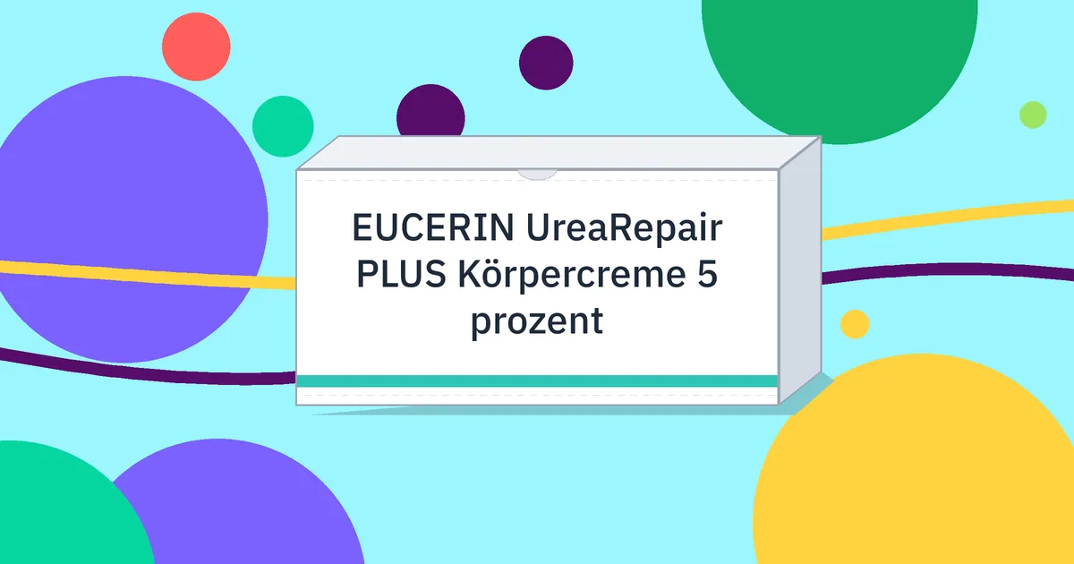 Symbolbild: Packung mit der Aufschrift EUCERIN UreaRepair PLUS Körpercreme 5 prozent (PZN 11678024) – Verfügbarkeit und Bezug in Apotheken in Frankfurt am Main