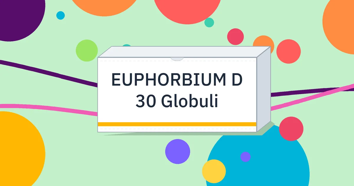 Symbolbild: Packung mit der Aufschrift EUPHORBIUM D 30 Globuli (PZN 00908484) – Verfügbarkeit und Bezug in Apotheken in Frankfurt am Main