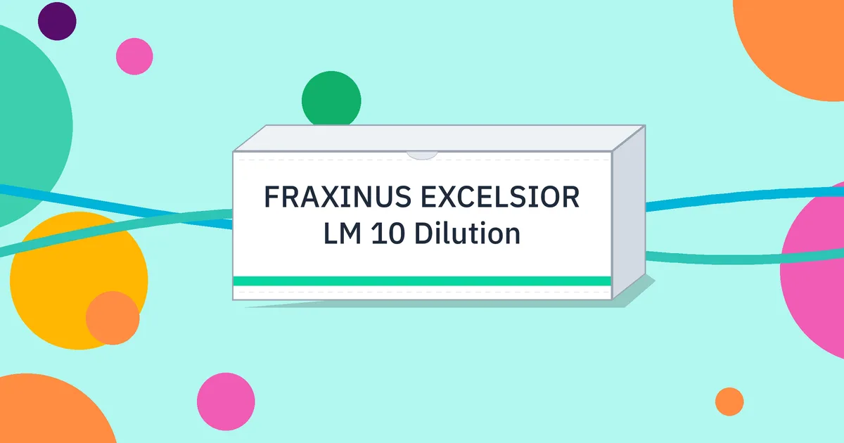Symbolbild: Packung mit der Aufschrift FRAXINUS EXCELSIOR LM 10 Dilution (PZN 13491991) – Verfügbarkeit und Bezug in Apotheken in Frankfurt am Main