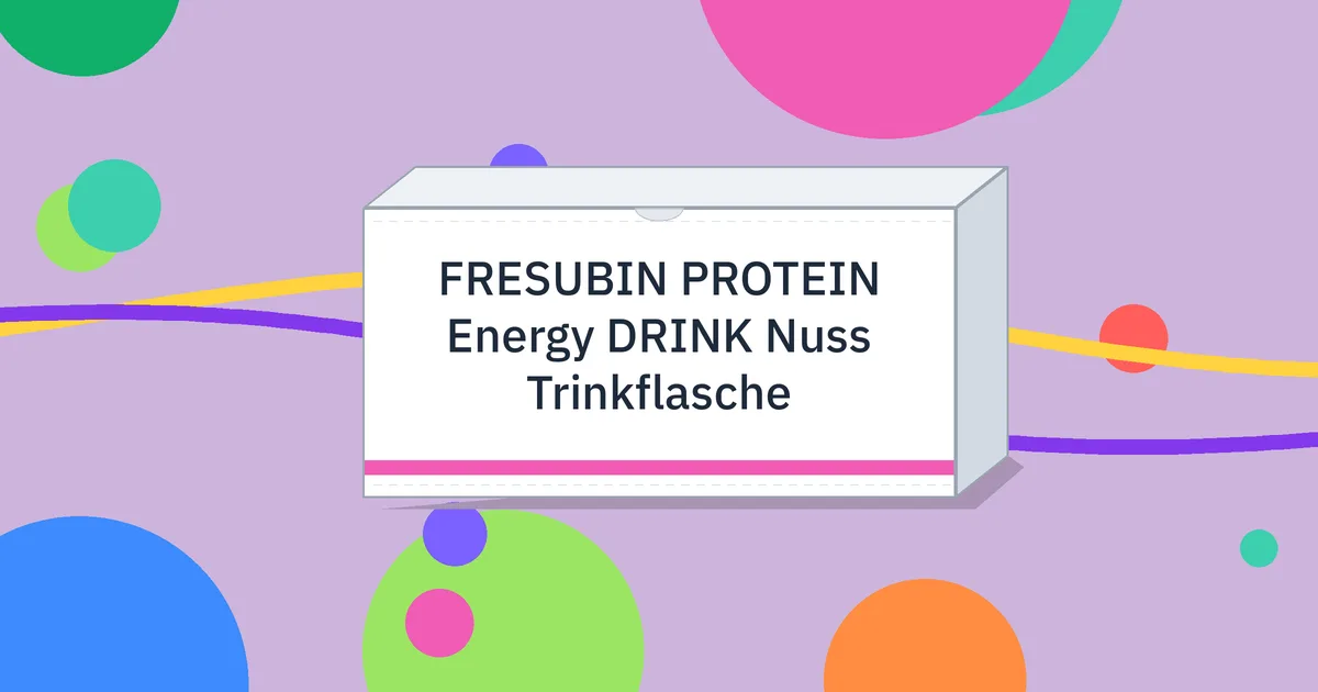 Symbolbild: Packung mit der Aufschrift FRESUBIN PROTEIN Energy DRINK Nuss Trinkflasche (PZN 02912225) – Verfügbarkeit und Bezug in Apotheken in Frankfurt am Main