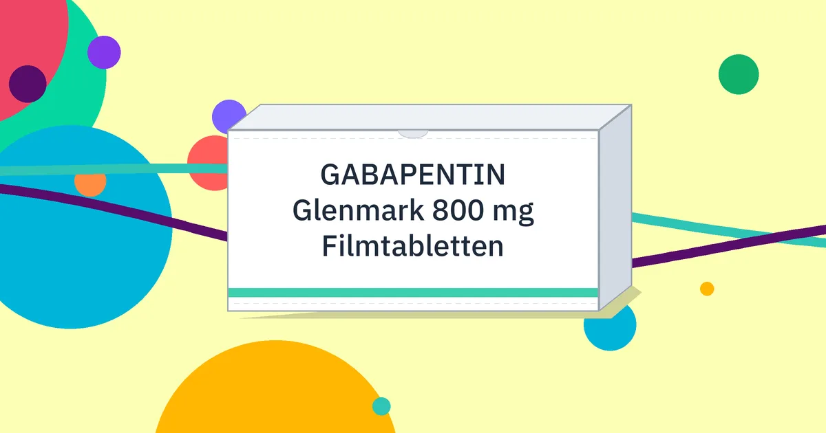 Symbolbild: Packung mit der Aufschrift GABAPENTIN Glenmark 800 mg Filmtabletten (PZN 13589589) – Verfügbarkeit und Bezug in Apotheken in Frankfurt am Main