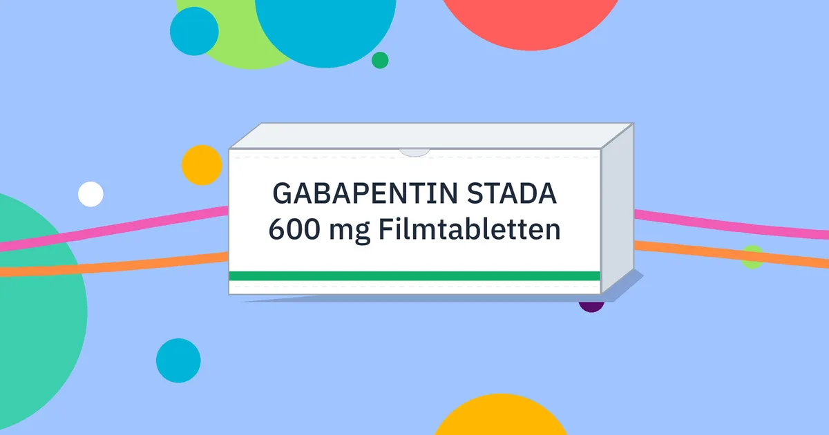 Symbolbild: Packung mit der Aufschrift GABAPENTIN STADA 600 mg Filmtabletten (PZN 00408362) – Verfügbarkeit und Bezug in Apotheken in Frankfurt am Main