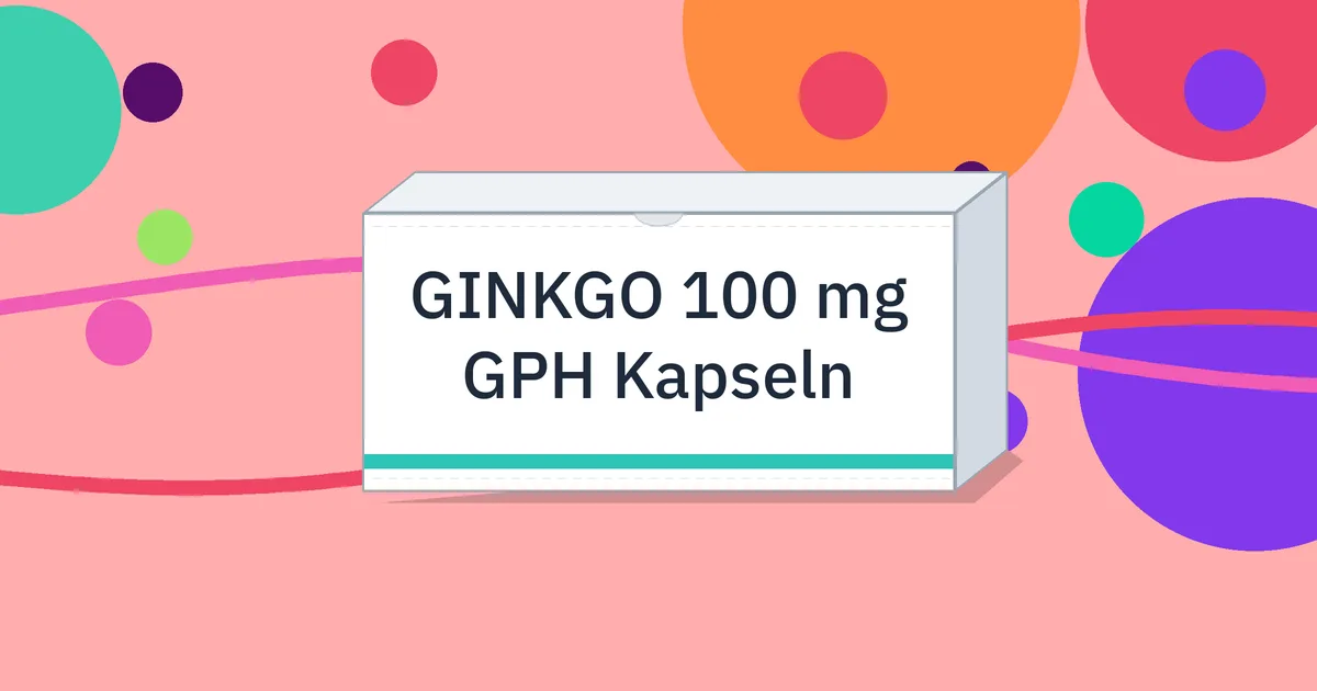 Symbolbild: Packung mit der Aufschrift GINKGO 100 mg GPH Kapseln (PZN 09179839) – Verfügbarkeit und Bezug in Apotheken in Frankfurt am Main