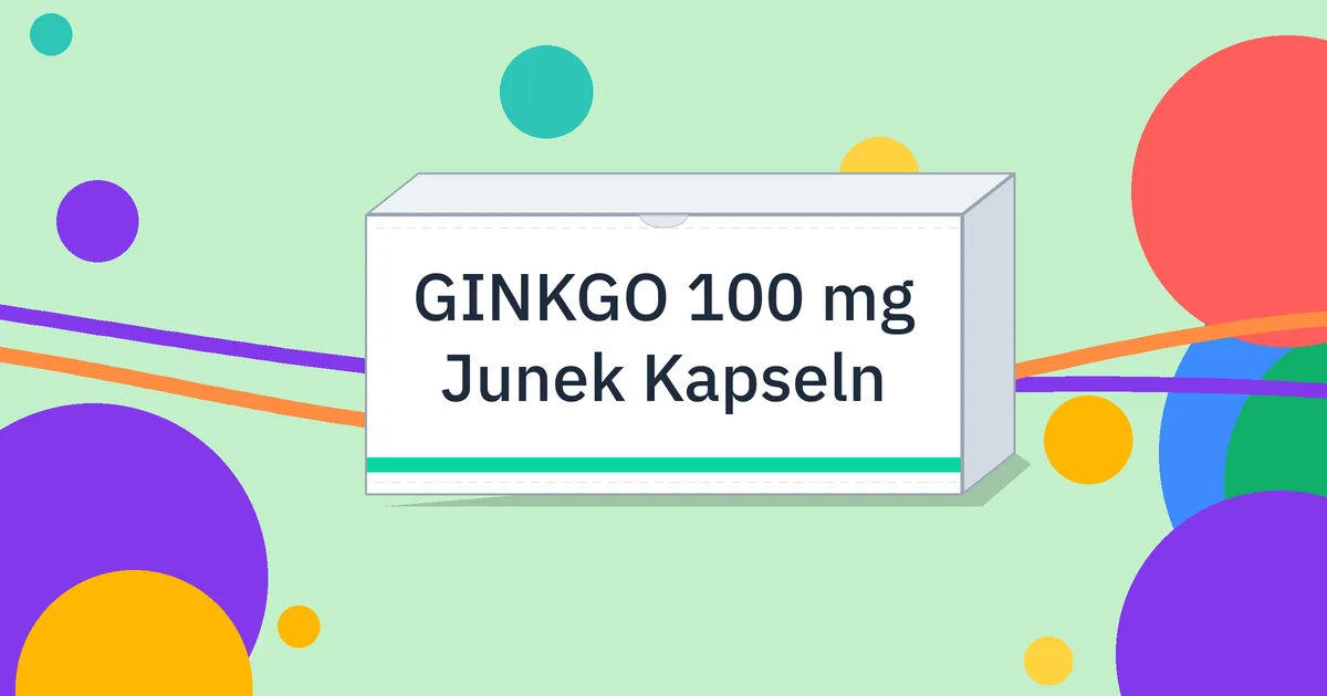 Symbolbild: Packung mit der Aufschrift GINKGO 100 mg Junek Kapseln (PZN 01643881) – Verfügbarkeit und Bezug in Apotheken in Frankfurt am Main