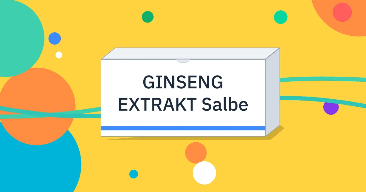 Symbolbild: Packung mit der Aufschrift GINSENG EXTRAKT Salbe (PZN 18780808) – Verfügbarkeit und Bezug in Apotheken in Frankfurt am Main
