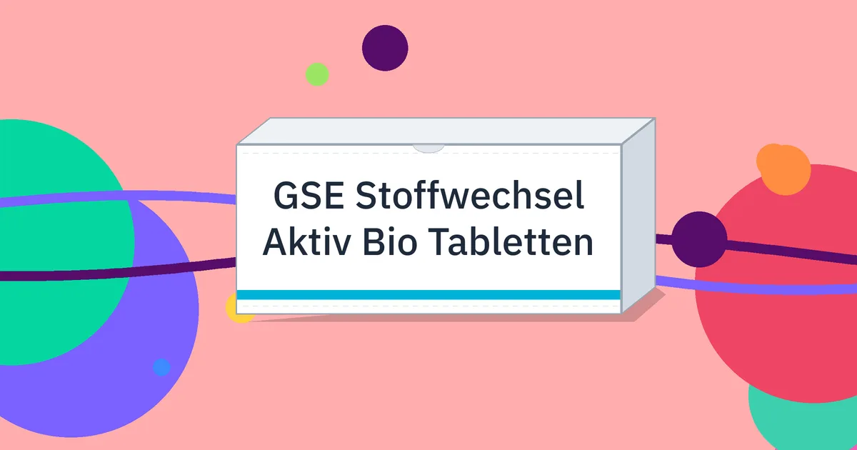 Symbolbild: Packung mit der Aufschrift GSE Stoffwechsel Aktiv Bio Tabletten (PZN 20304995) – Verfügbarkeit und Bezug in Apotheken in Frankfurt am Main
