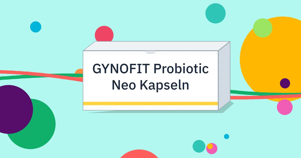 Symbolbild: Packung mit der Aufschrift GYNOFIT Probiotic Neo Kapseln (PZN 20399576) – Verfügbarkeit und Bezug in Apotheken in Frankfurt am Main
