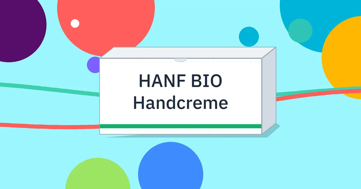 Symbolbild: Packung mit der Aufschrift HANF BIO Handcreme (PZN 18467135) – Verfügbarkeit und Bezug in Apotheken in Frankfurt am Main