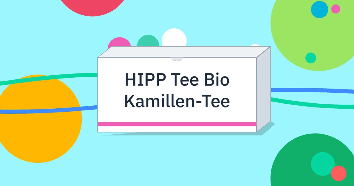 Symbolbild: Packung mit der Aufschrift HIPP Tee Bio Kamillen-Tee (PZN 15389624) – Verfügbarkeit und Bezug in Apotheken in Frankfurt am Main