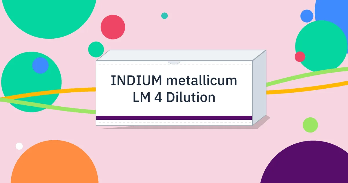 Symbolbild: Packung mit der Aufschrift INDIUM metallicum LM 4 Dilution (PZN 12912456) – Verfügbarkeit und Bezug in Apotheken in Frankfurt am Main