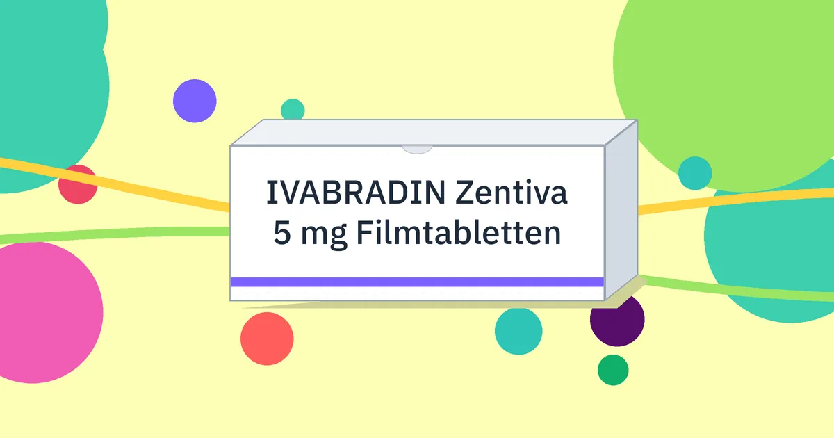 Symbolbild: Packung mit der Aufschrift IVABRADIN Zentiva 5 mg Filmtabletten (PZN 13819121) – Verfügbarkeit und Bezug in Apotheken in Frankfurt am Main
