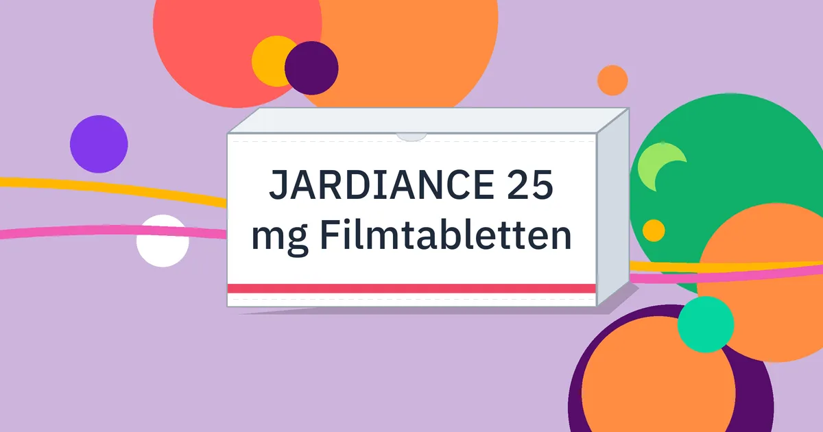 Symbolbild: Packung mit der Aufschrift JARDIANCE 25 mg Filmtabletten (PZN 17200476) – Verfügbarkeit und Bezug in Apotheken in Frankfurt am Main