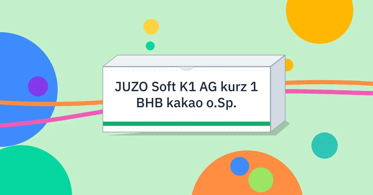 Symbolbild: Packung mit der Aufschrift JUZO Soft K1 AG kurz 1 BHB kakao o.Sp. (PZN 14823171) – Verfügbarkeit und Bezug in Apotheken in Frankfurt am Main