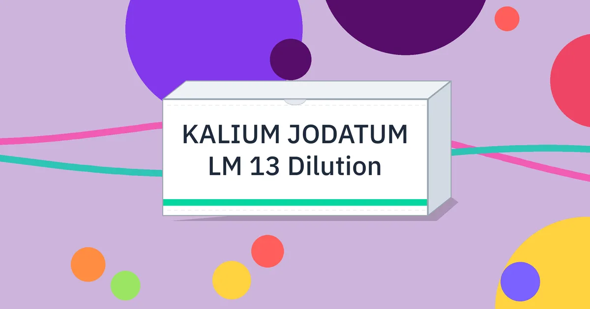 Symbolbild: Packung mit der Aufschrift KALIUM JODATUM LM 13 Dilution (PZN 12922414) – Verfügbarkeit und Bezug in Apotheken in Frankfurt am Main