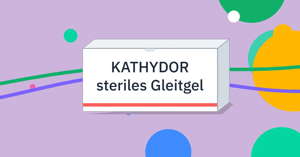 Symbolbild: Packung mit der Aufschrift KATHYDOR steriles Gleitgel (PZN 14268338) – Verfügbarkeit und Bezug in Apotheken in Frankfurt am Main
