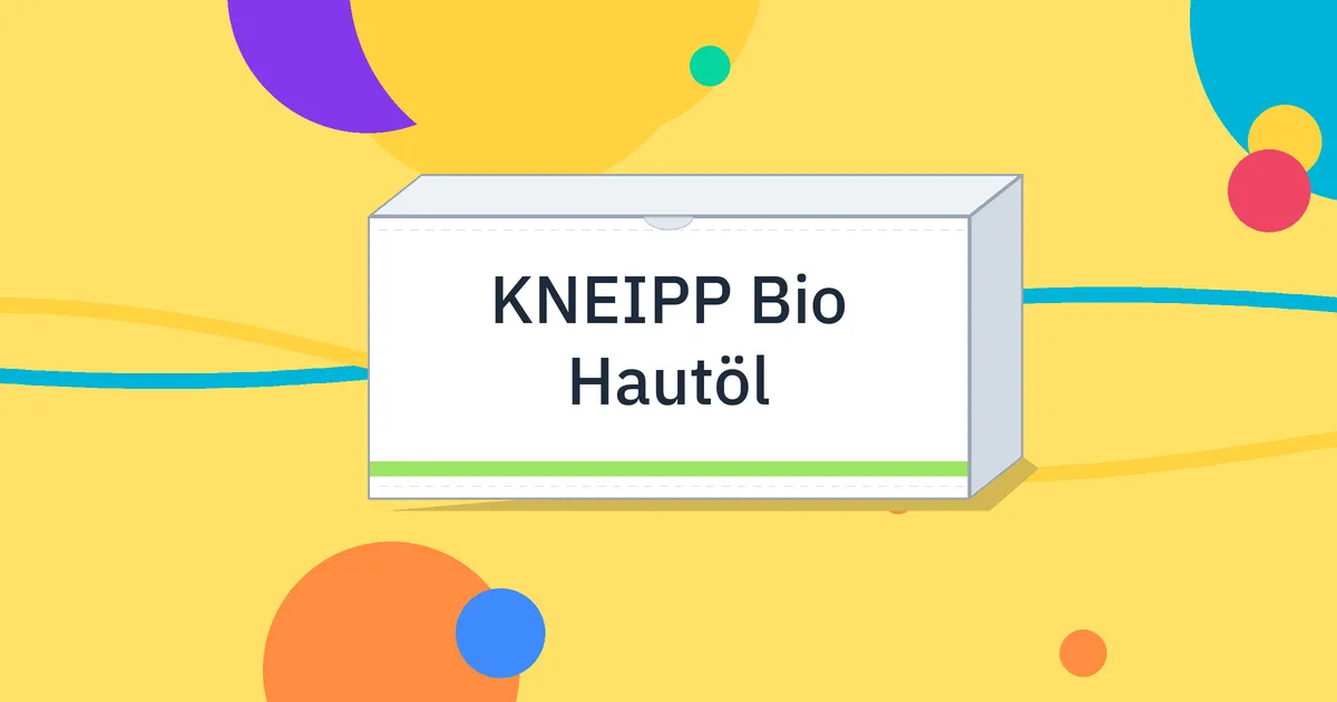 Symbolbild: Packung mit der Aufschrift KNEIPP Bio Hautöl (PZN 04128642) – Verfügbarkeit und Bezug in Apotheken in Frankfurt am Main