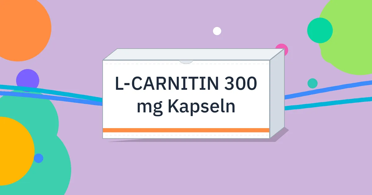 Symbolbild: Packung mit der Aufschrift L-CARNITIN 300 mg Kapseln (PZN 18486894) – Verfügbarkeit und Bezug in Apotheken in Frankfurt am Main