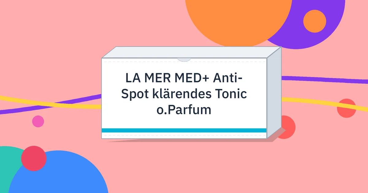 Symbolbild: Packung mit der Aufschrift LA MER MED+ Anti-Spot klärendes Tonic o.Parfum (PZN 14240363) – Verfügbarkeit und Bezug in Apotheken in Frankfurt am Main